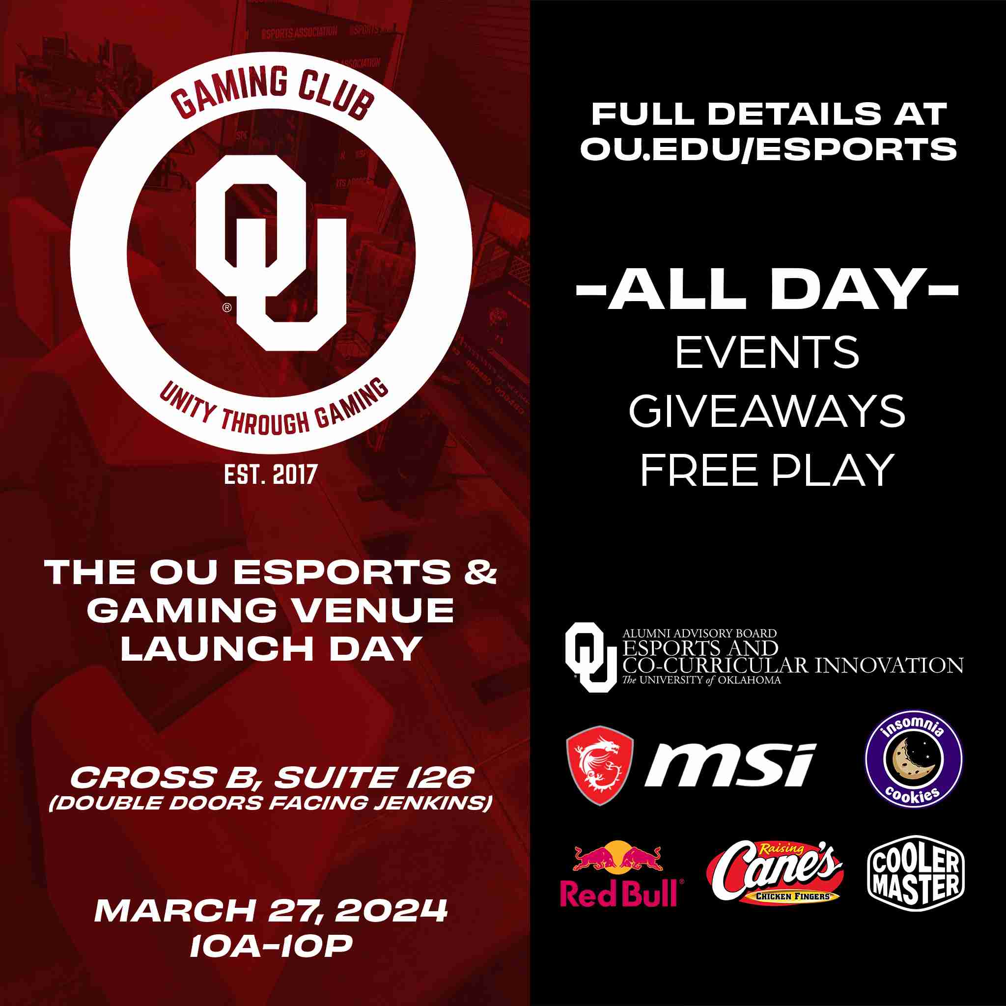 OU ECCI Launches The OU Esports & Gaming Venue with Giveaways, Programs ...